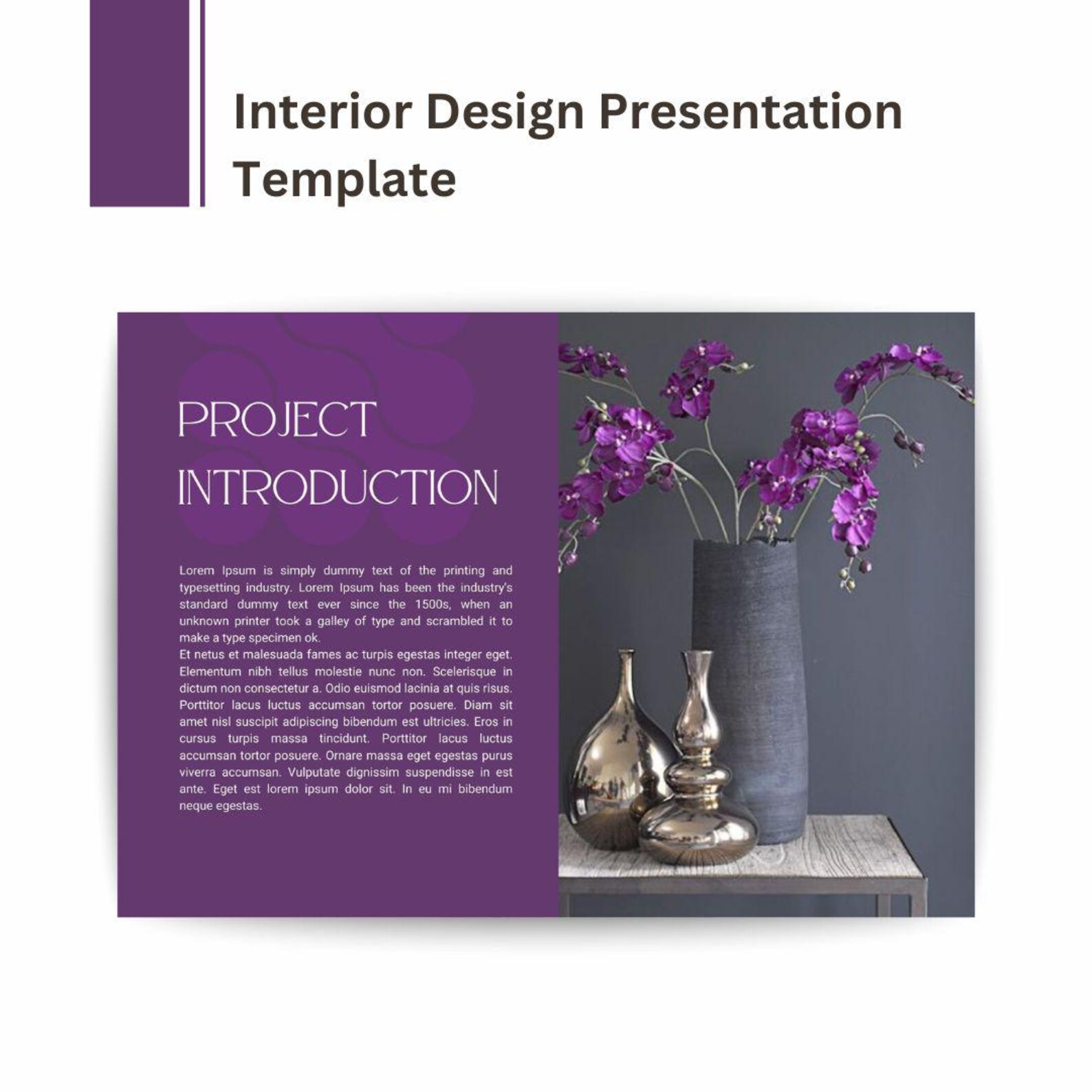 Interior Design Presentation | Interior Design Project Template ...