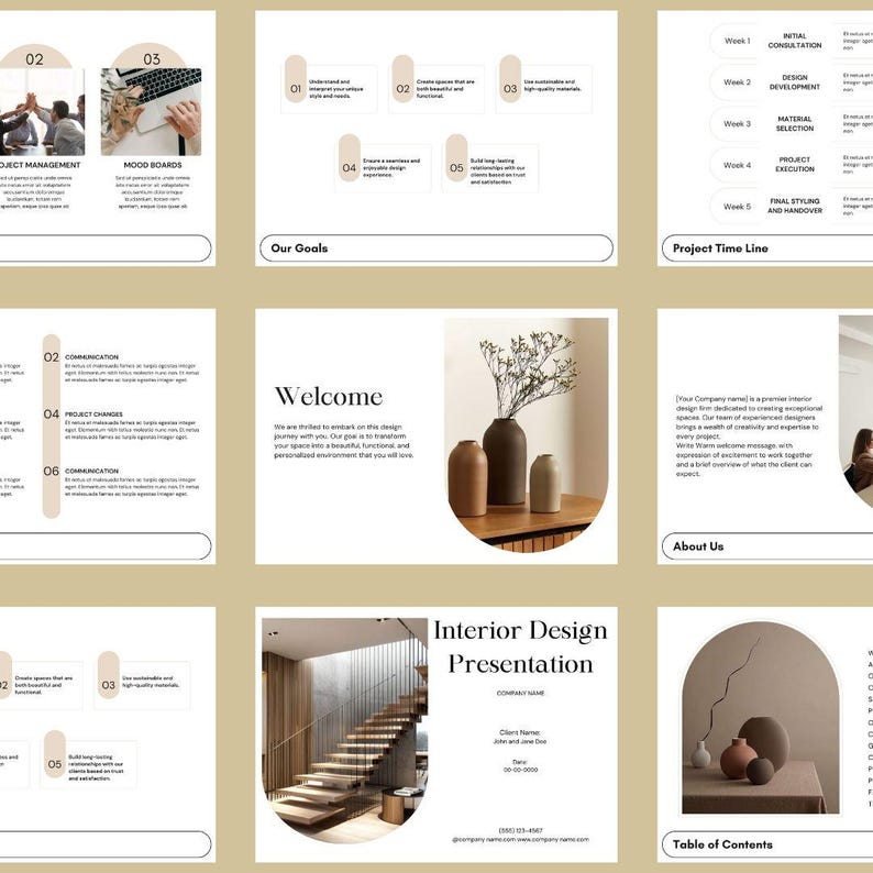 Interior Design Bundle | Interior Design Presentation Template ...
