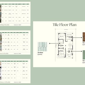 Interior Design Furniture, Fixtures and Finishes Schedule Template for ...