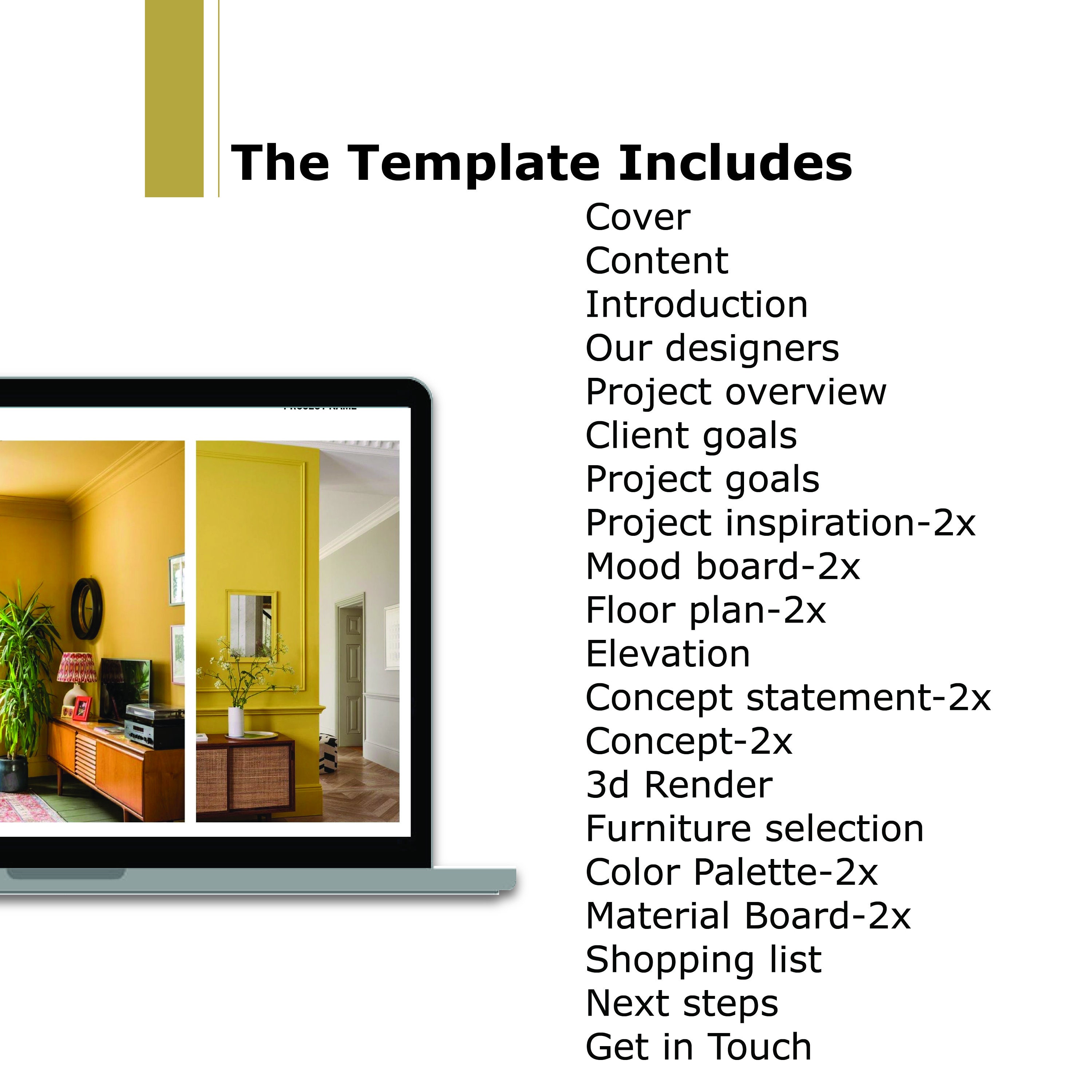 Interior Design Presentation Template: Mood Board Concept for Designers ...