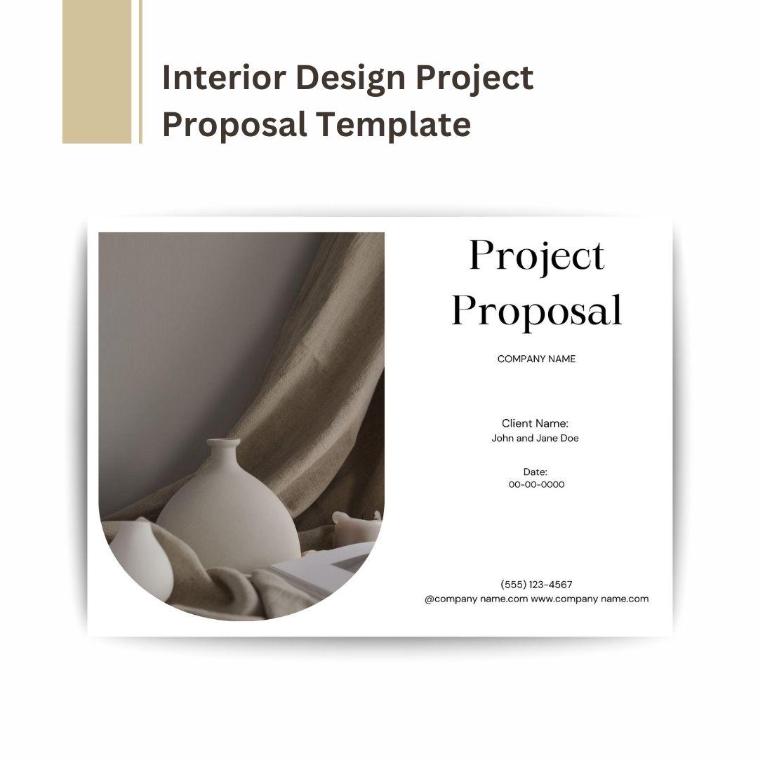 Interior Design Project Proposal & Mood Board Canva Template ...