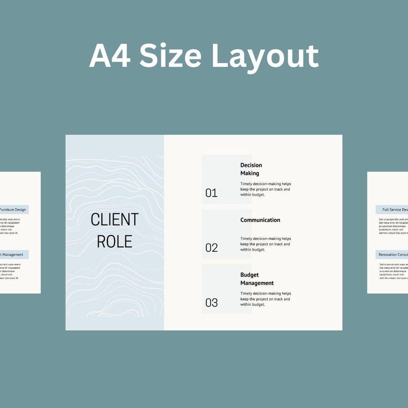 Interior Design Welcome Guide, Welcome Packet, Canva Template, Client ...