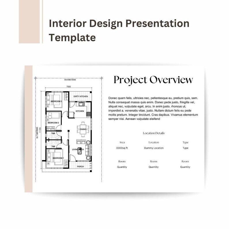 Interior Design Presentation | Interior Design Project Template ...