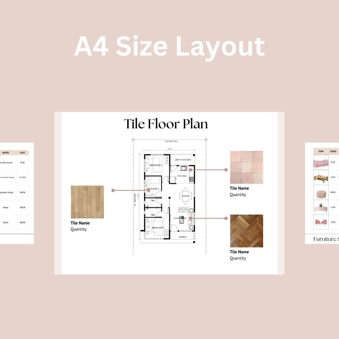 FFE Schedule Template for Interior Designers - Furniture, Fixtures ...