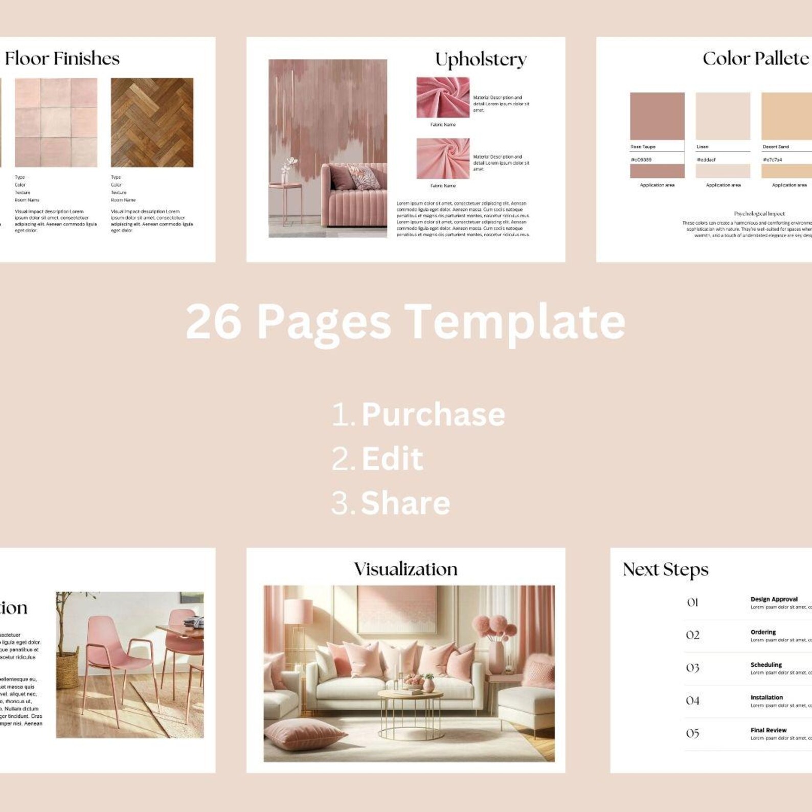 Interior Design Presentation | Interior Design Project Template | Client Presentation | Canva ...