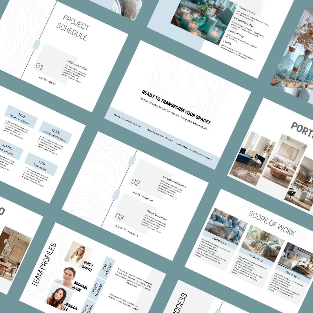 Proposal for Interior Design | Presentation on Interior Design | Canva ...