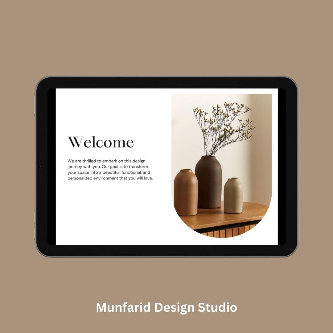 Interior Design Welcome Guide - Welcome Packet - Canva Template ...