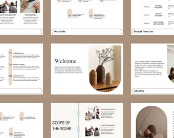 Interior Design Welcome Package Welcome Packet Canva Template Welcome ...