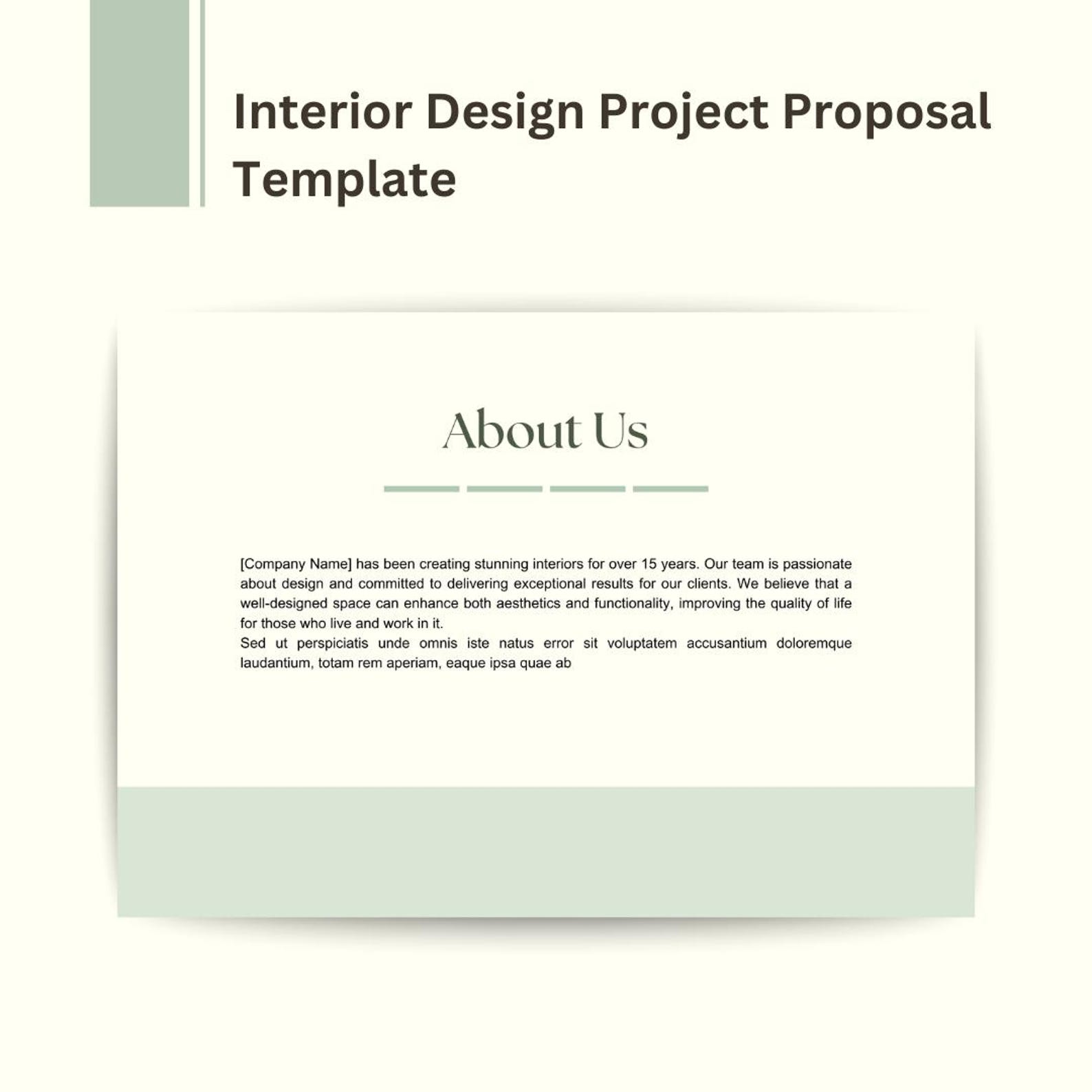 Interior Design Proposal Interior Design Presentation Canva Template ...