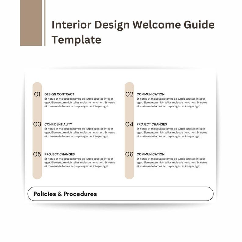 Interior Design Welcome Guide - Welcome Packet - Canva Template ...