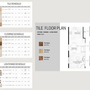 FF&E Schedule Template for Interior Designers - Furniture, Fixtures ...