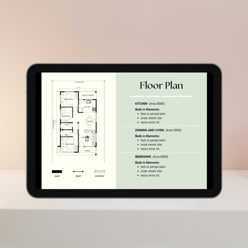 Interior Design Furniture, Fixtures and Finishes Schedule Template for ...