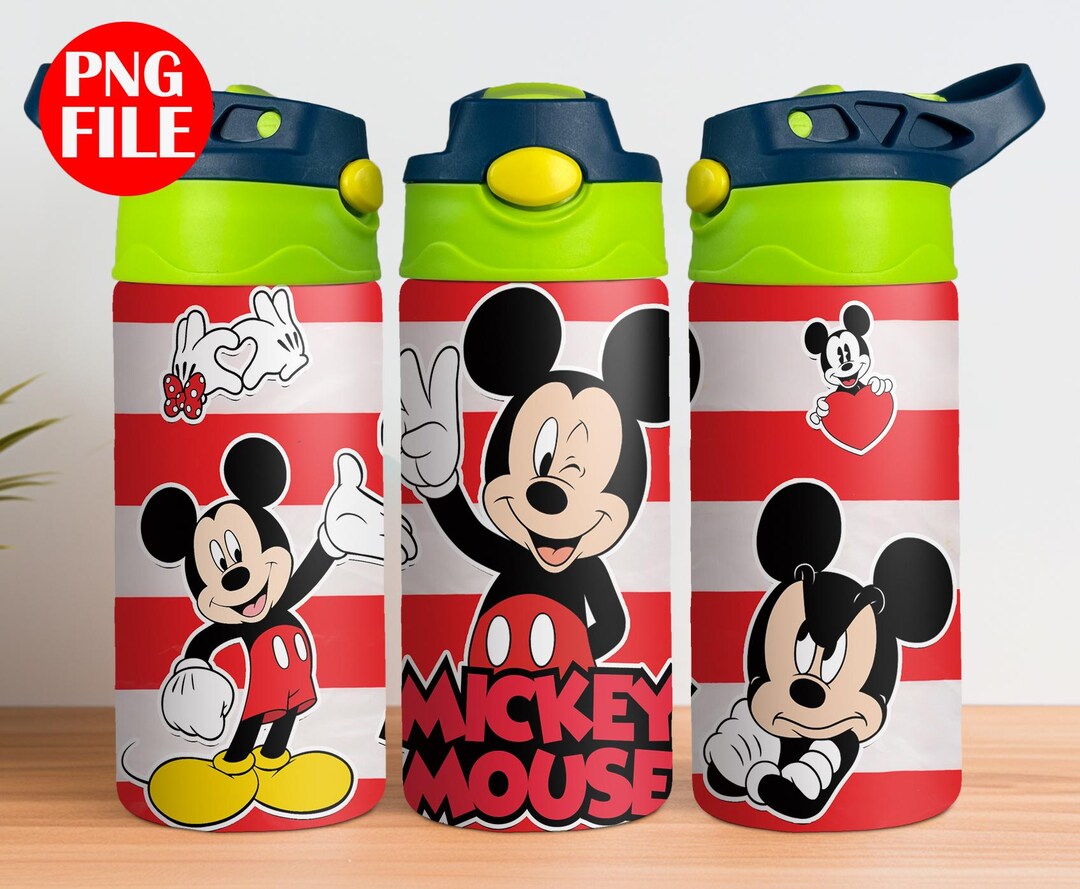 Mickey Mouse Kids 12oz Tumbler Cartoon Wrap PNG Kids Cartoon 12oz ...