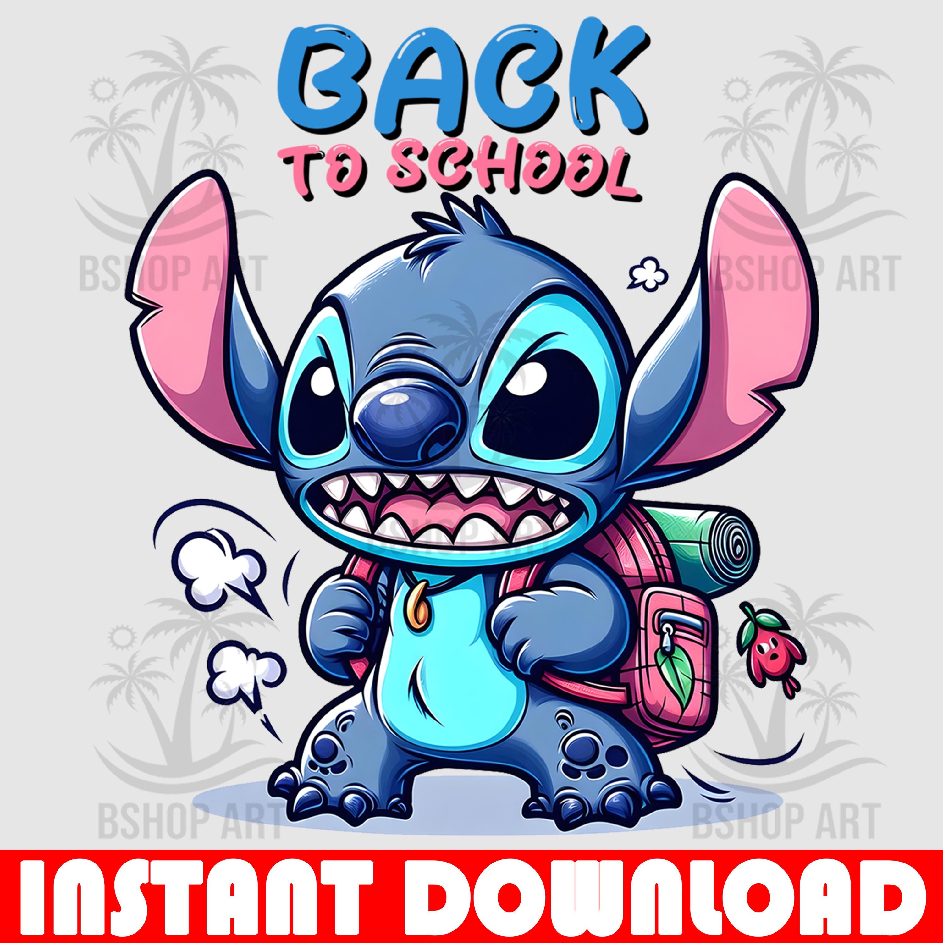 Stitch Back to School PNG Sublimation Design Download Welcome Back to ...