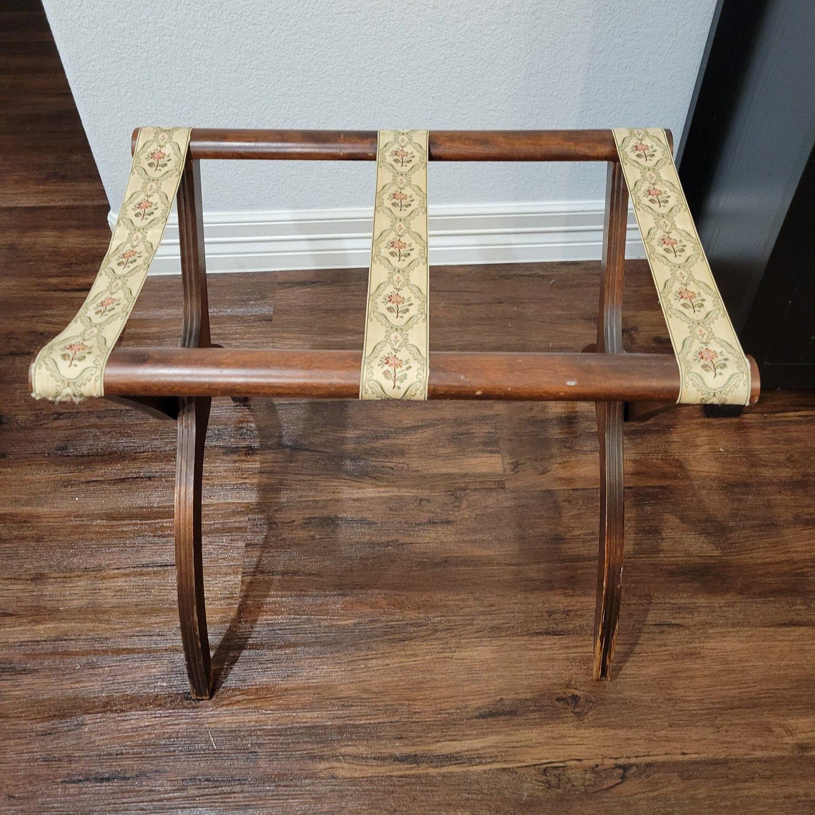 Vintage Mid Century Butler Folding Luggage Rack Suitcase Stand FLAWED ...
