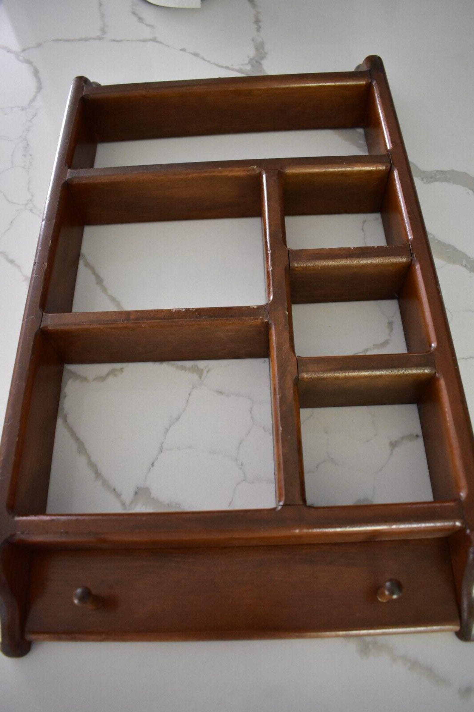Wood Collectibles Wall Shelf Multi Tier Shelf Cup Shelf Knick Knack ...