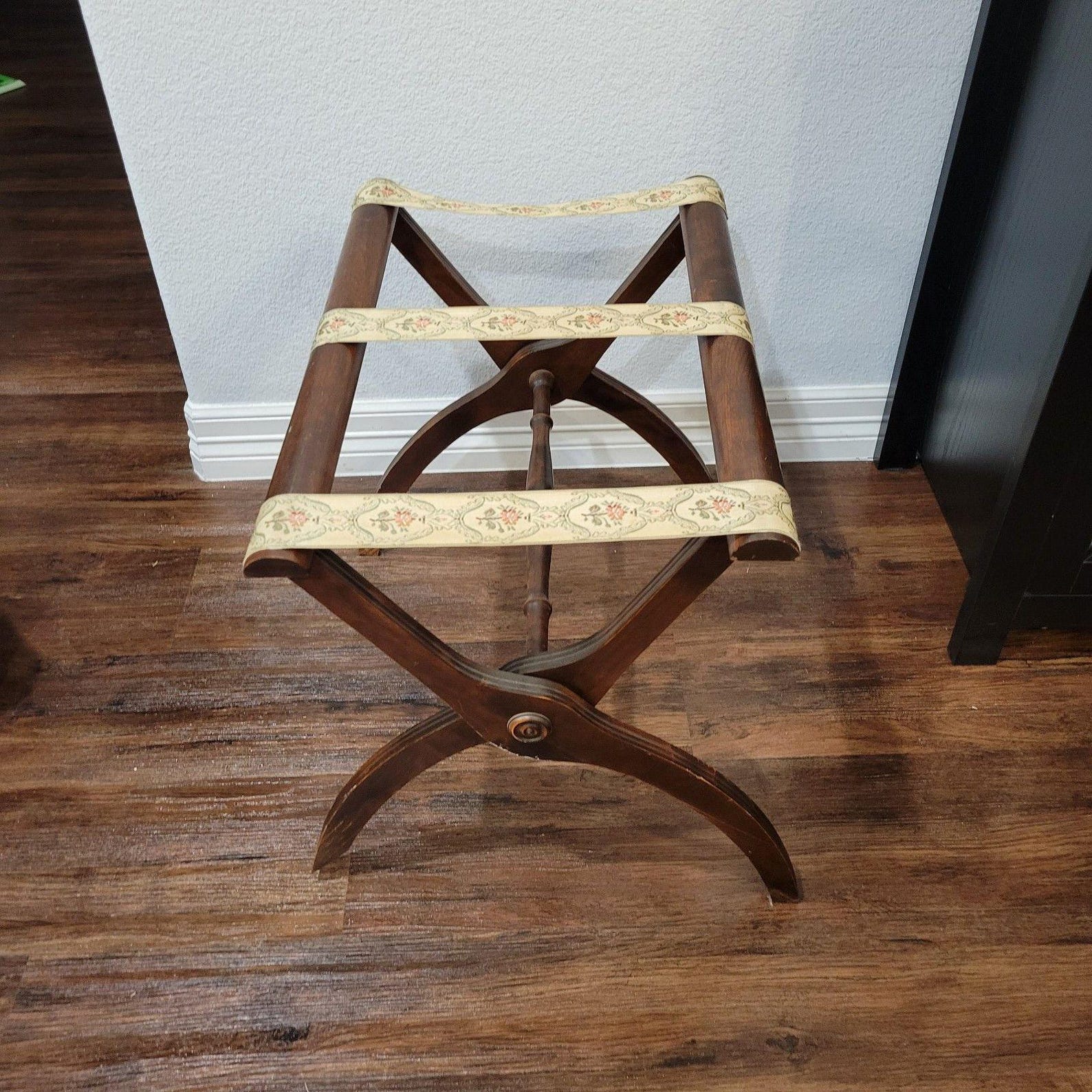 Vintage Mid Century Butler Folding Luggage Rack Suitcase Stand FLAWED ...