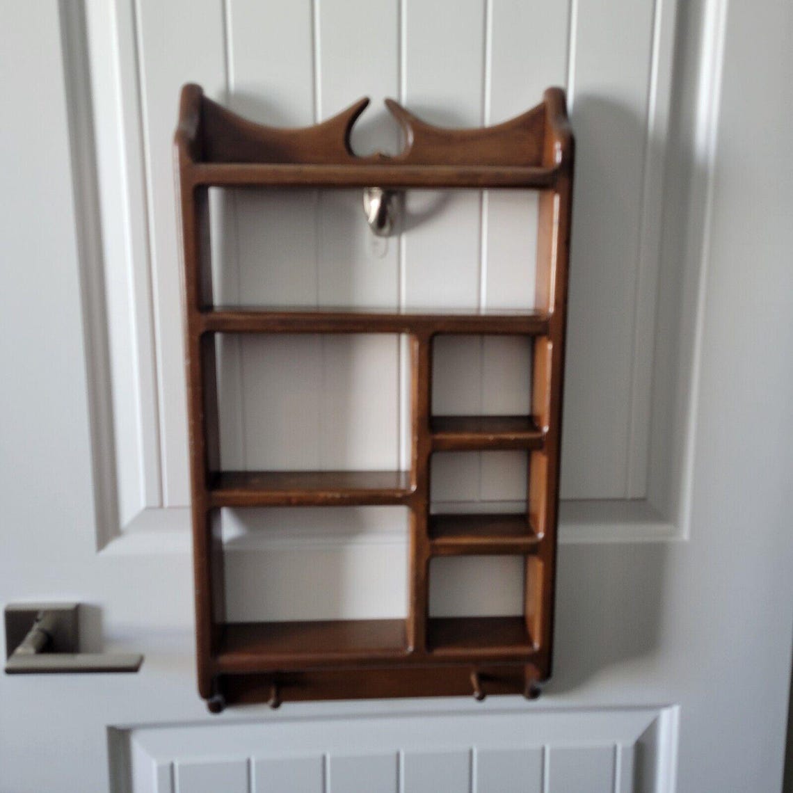 Wood Collectibles Wall Shelf Multi Tier Shelf Cup Shelf Knick Knack ...