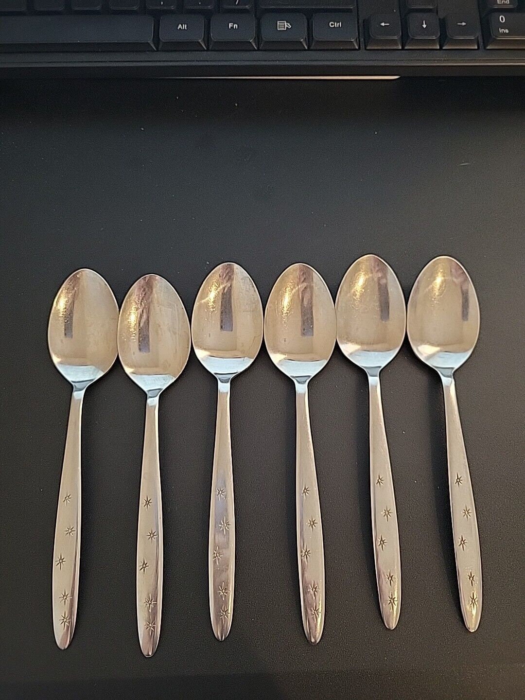 Dorzell Stainless Flatware by Hull enchanted Star Design 6 Pc Set 5 ...