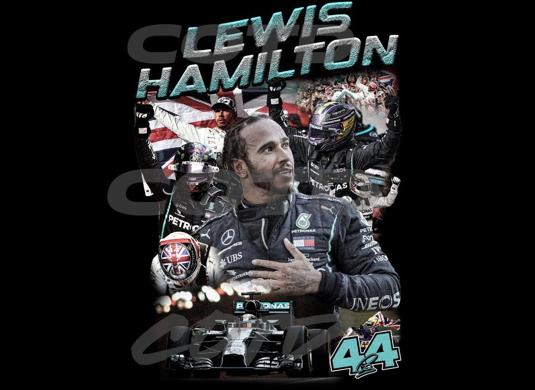 Lewis Hamilton T Shirt Design PNG Formula 1 Racing 90s Vintage X ...