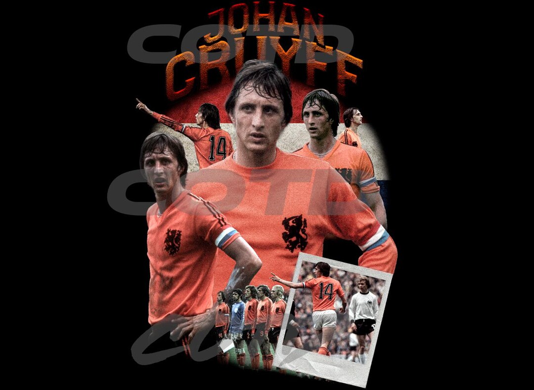 Johan Cruyff T Shirt Design. PNG Digital. Lionel 10 Football Retro, 90s ...