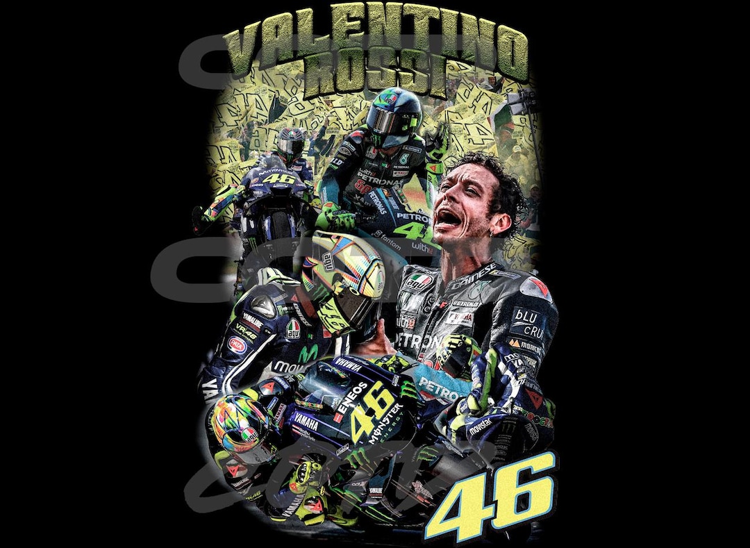 Valentino Rossi VR46 Moto GP Design (PNG Download) - Etsy Australia