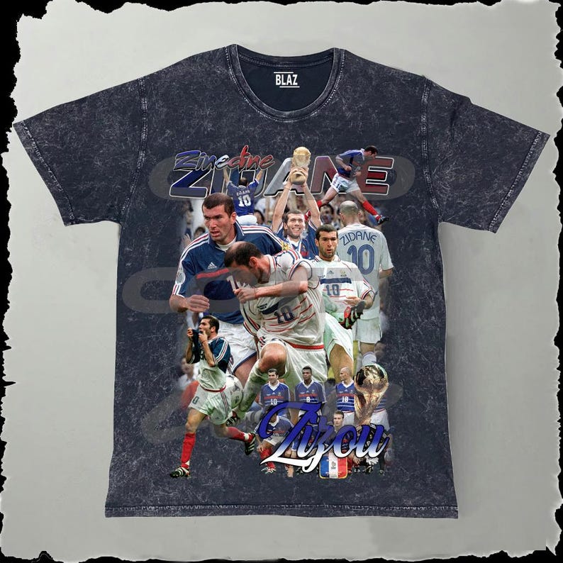 Zinedine Zidane T-shirt Design PNG - Etsy