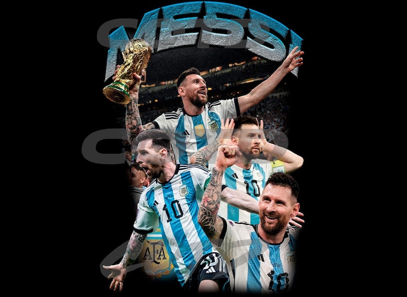 Lionel Messi Bootleg T-shirt PNG: Football Design (instant Download) - Etsy