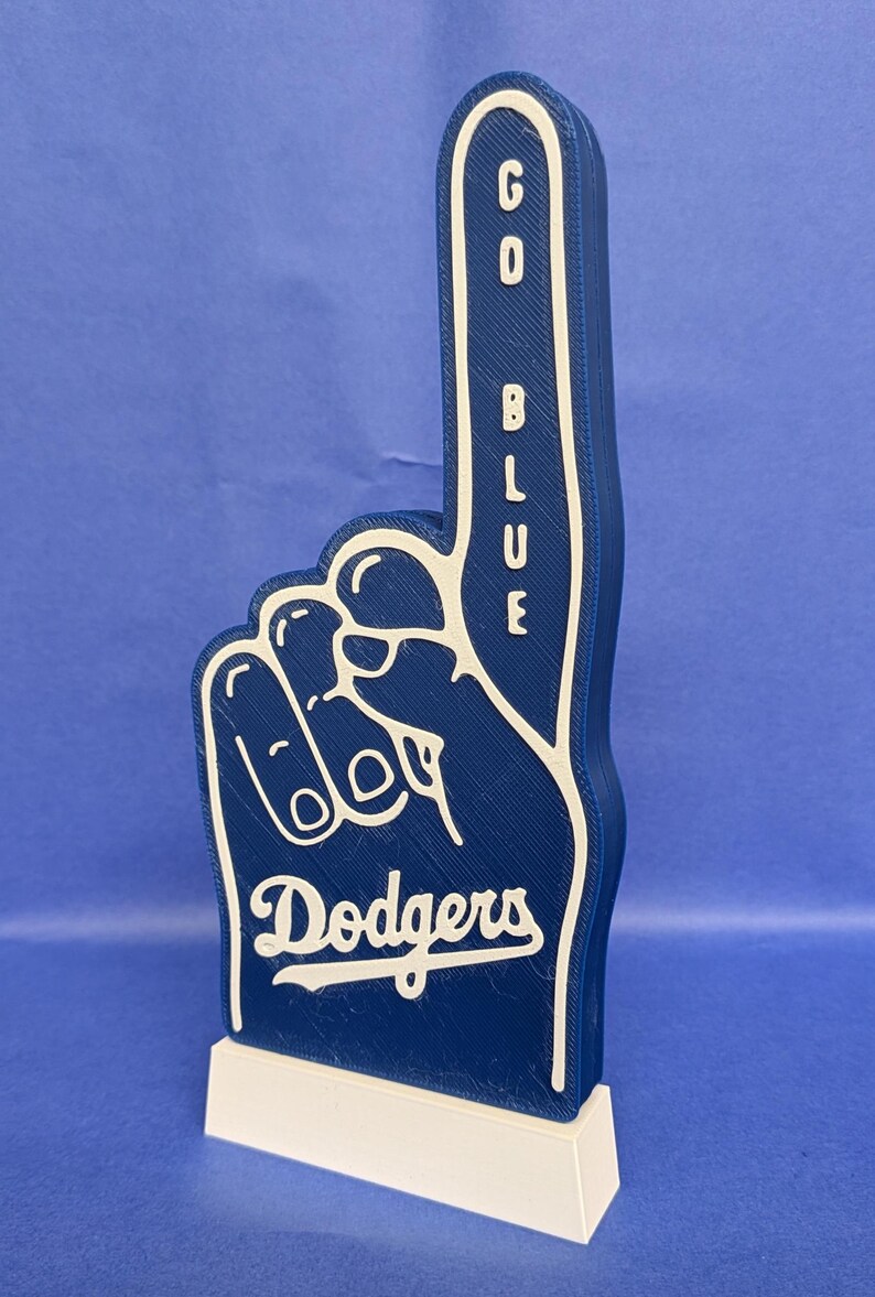 Mini Dodgers Signs | Welcome, LA & Foam Hand - Etsy