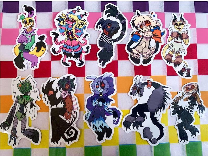 Dandy’s World Inspired Twisted Stickers! Set 1 - Etsy