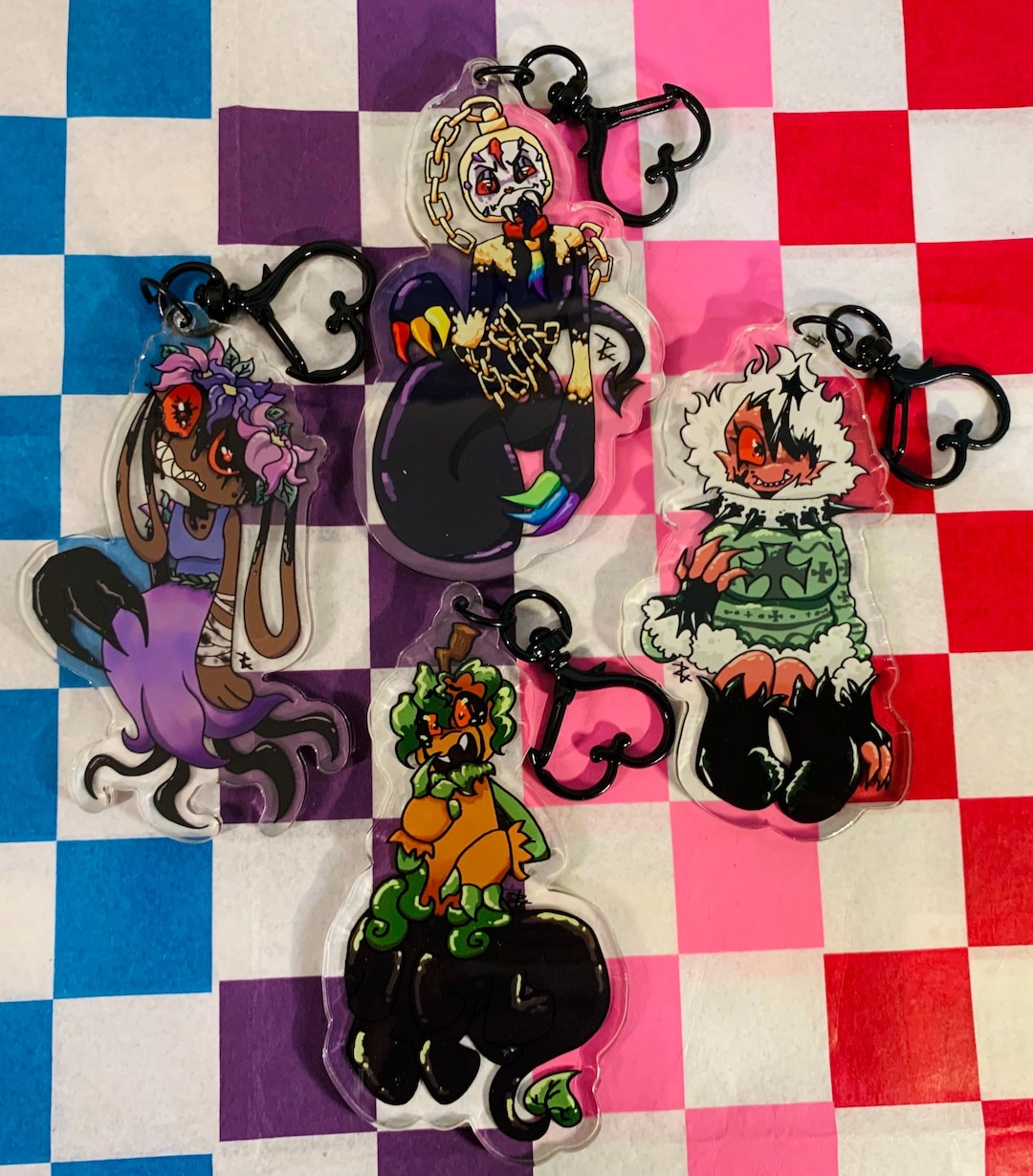 Dandy’s World Inspired Event Twisted Keychains! - Etsy UK