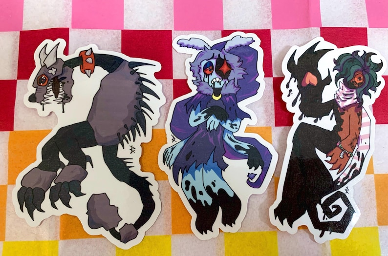 Dandy’s World Inspired Twisted Stickers! Set 1 - Etsy