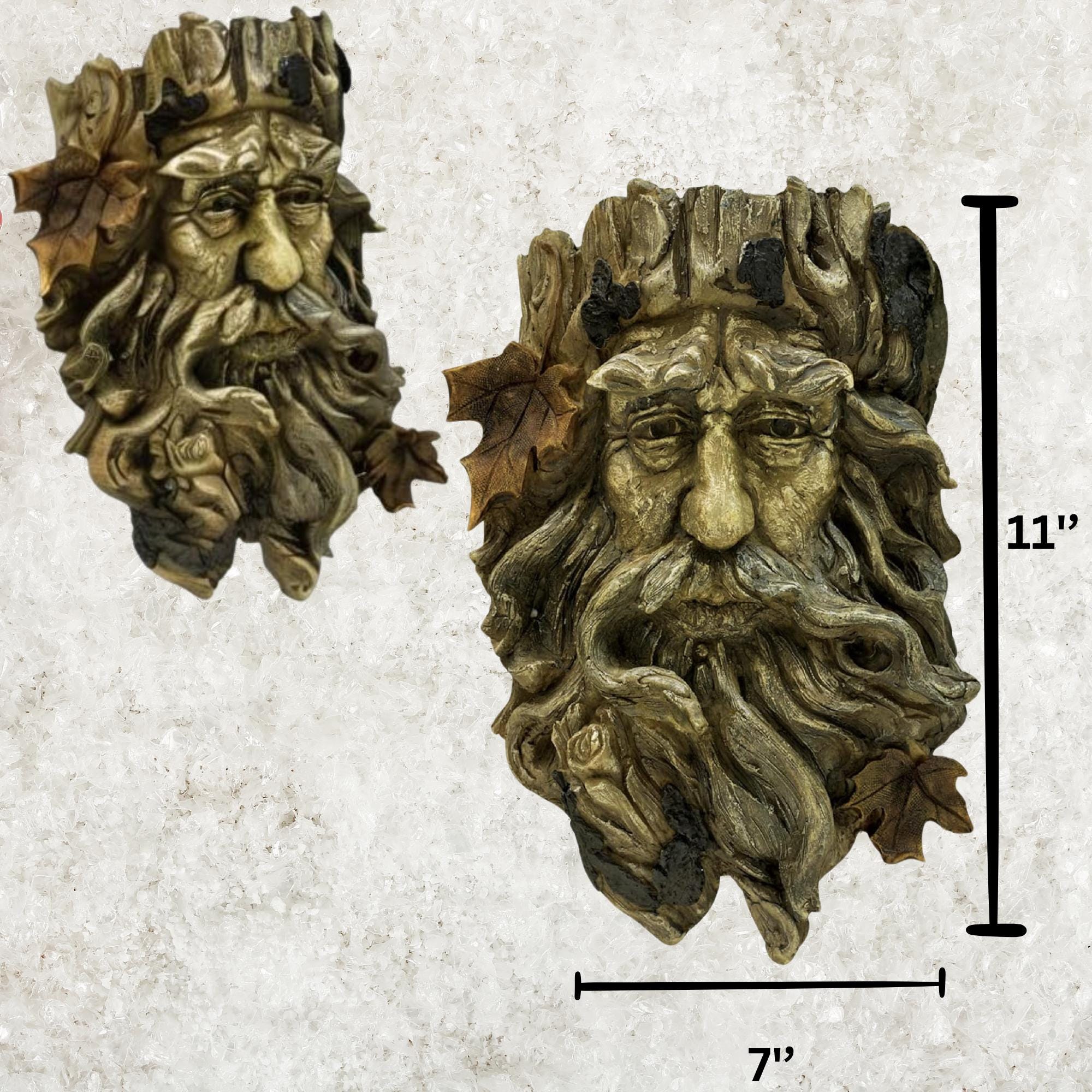 Whimsical Tree Face Sculpture Old Man Tree Hanging Flower Planter-yard ...