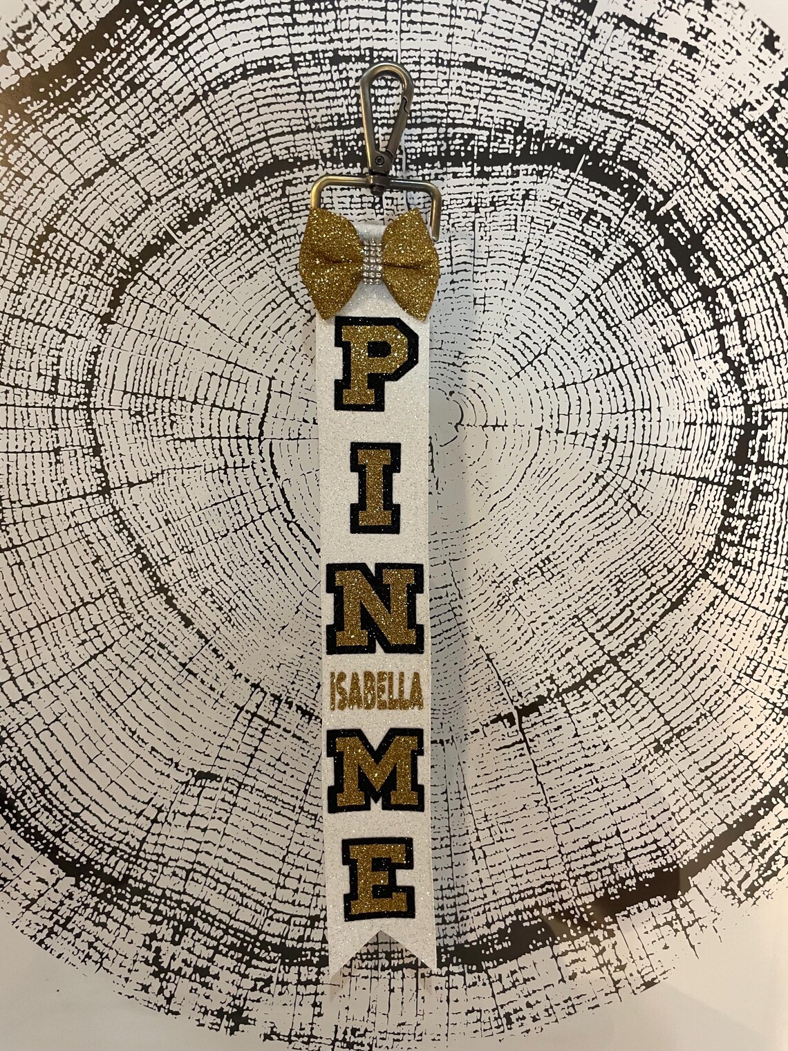 Pin Me Ribbons, Pin Me Bows, Pin Me Bag Tags, Cheer Gifts, Cheer Swag ...