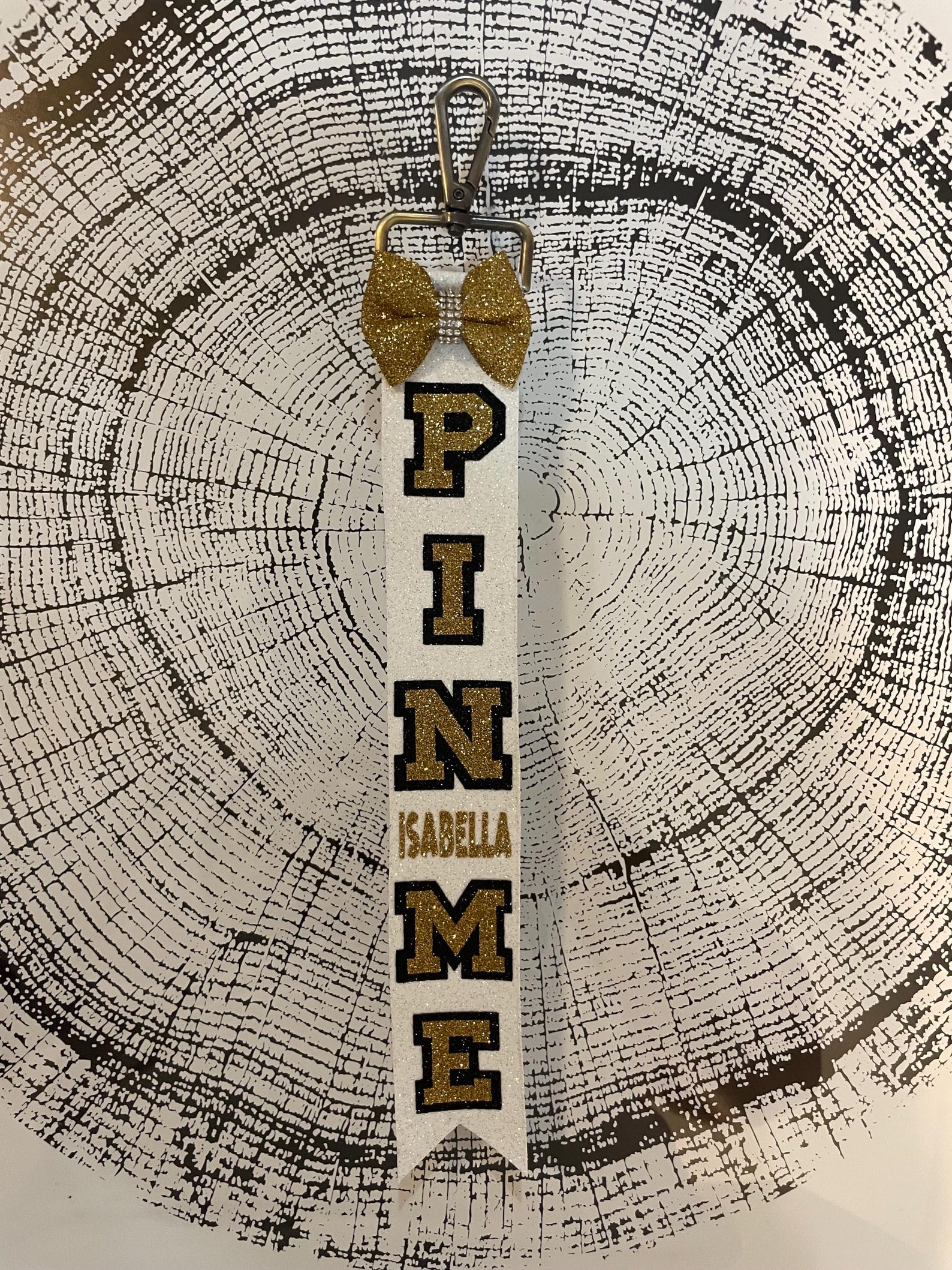 Pin Me Ribbons, Pin Me Bows, Pin Me Bag Tags, Cheer Gifts, Cheer Swag, Good Luck Pins ...