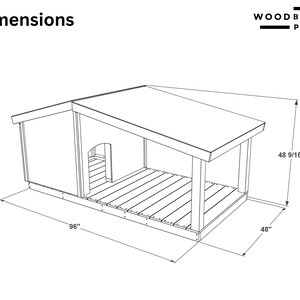 DIY Dog House Plan: Luxury Wooden Doghouse Building Guide (PDF Download ...
