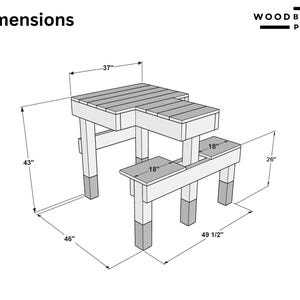 Diy Shooting Bench Plans, Shooting Bench, Outdoor Bench Build Plan, Diy ...
