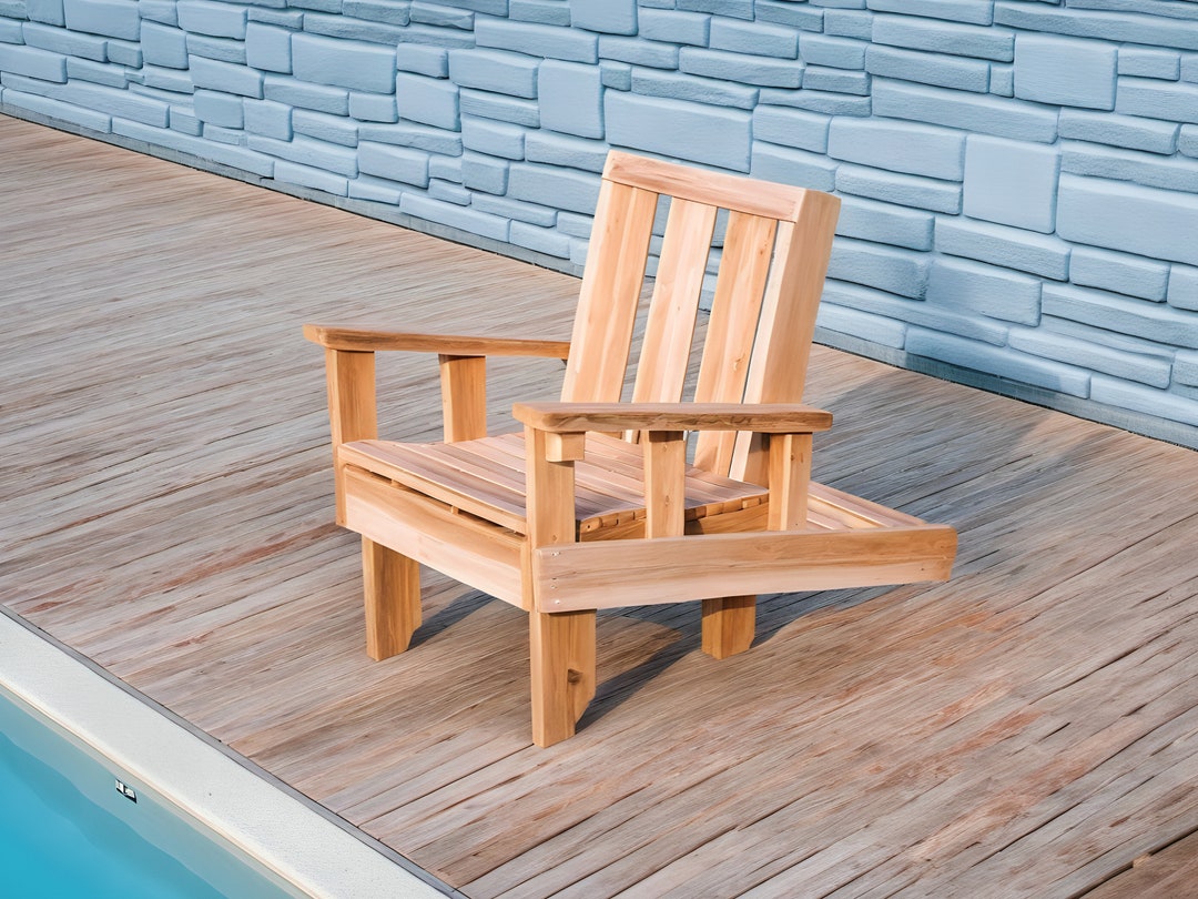 Deck Chair Plans- Patio Chair Plans- Patio Furniture Plans- Step by ...