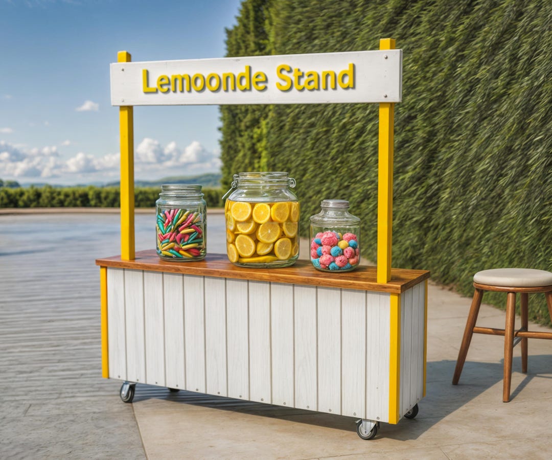 DIY Lemonade Stand Plan: Collapsible Drink Cart Woodworking Guide (PDF ...