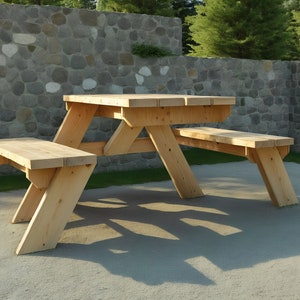 Picnic Table Build Plans, Small Picnic Table Plans, Digital Table Plans ...