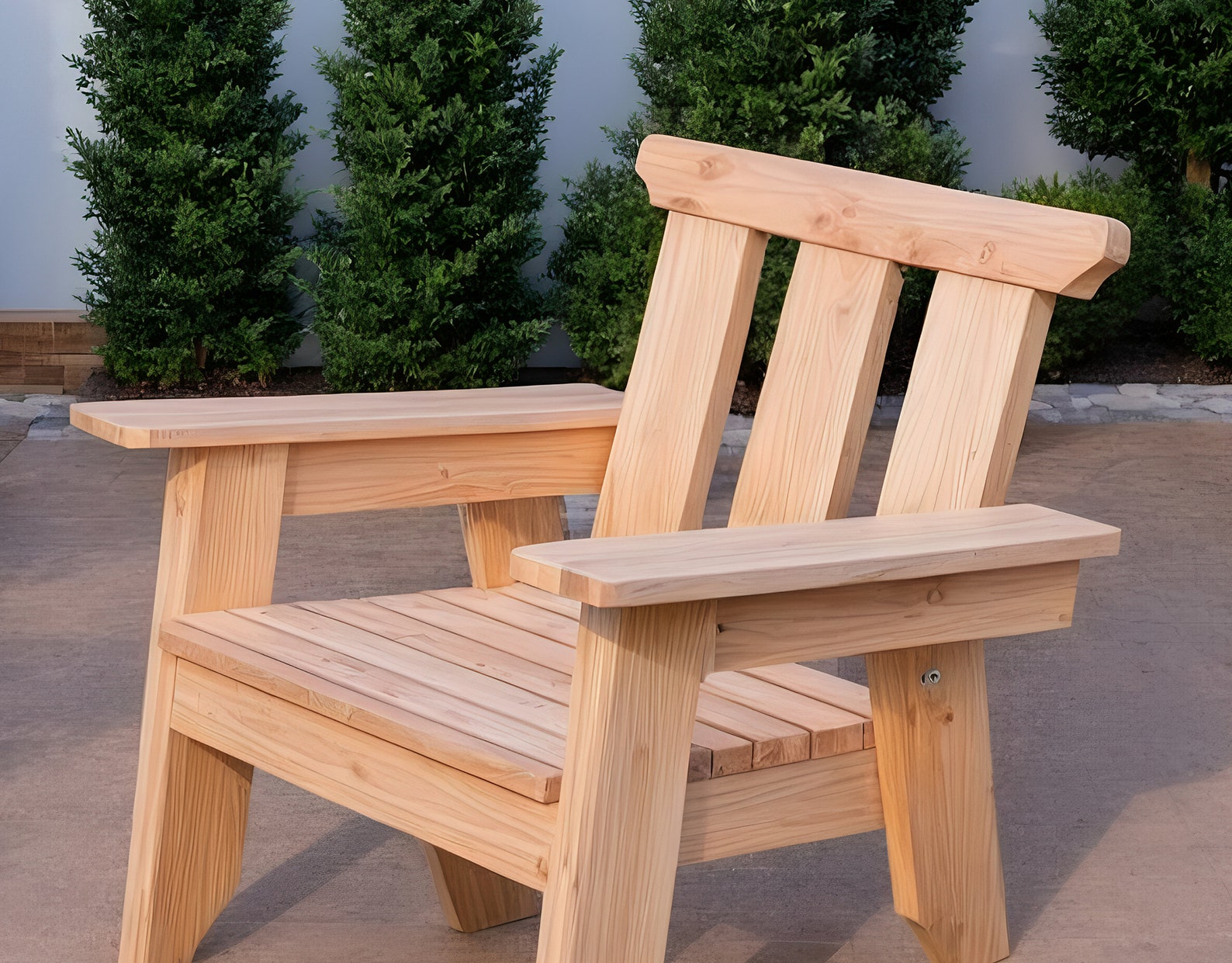 Modern Adirondack Chair Build Plans, Patio Chair Diy Plans, Step by ...