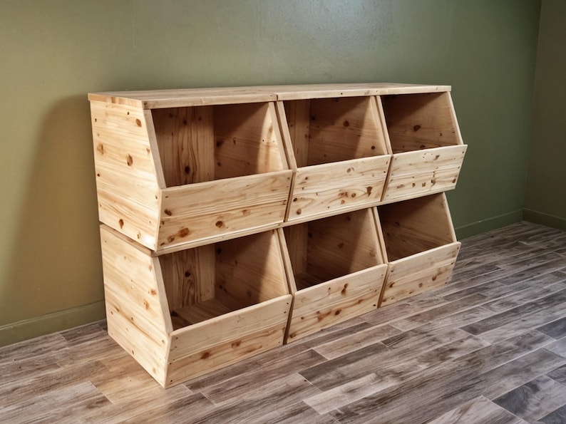 DIY Storage Bin Build Plans, Garage Storage Shelves, DIY Garage Storage ...