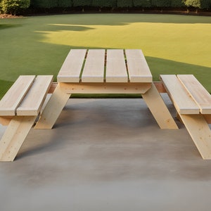 Picnic Table Build Plans, Small Picnic Table Plans, Digital Table Plans ...
