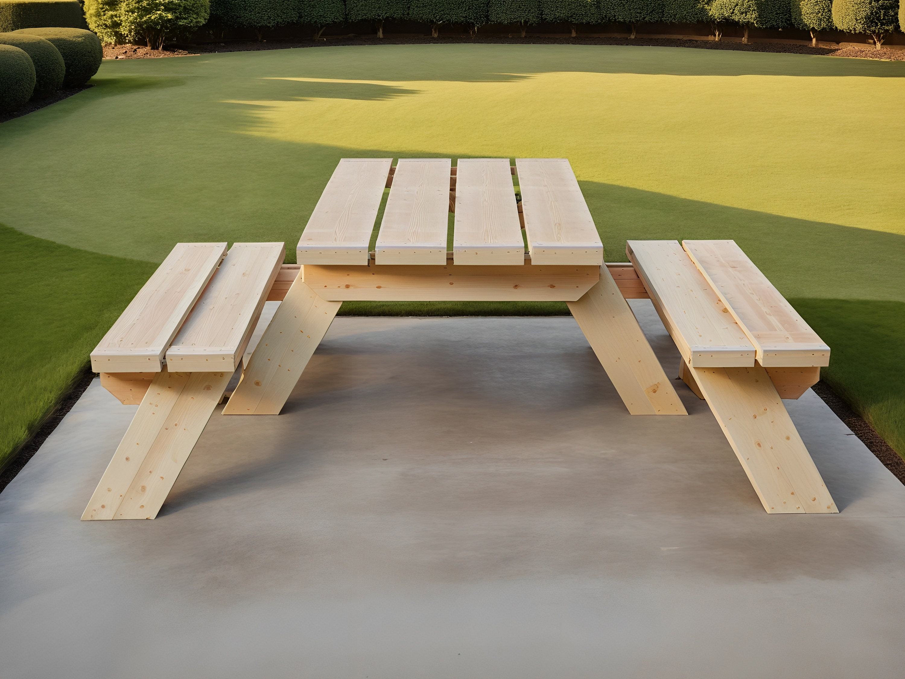 Picnic Table Build Plans, Small Picnic Table Plans, Digital Table Plans, Downloadable ...