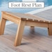 DIY Wooden Foot Rest Plan: Outdoor Furniture Stool (PDF Plans) - Etsy