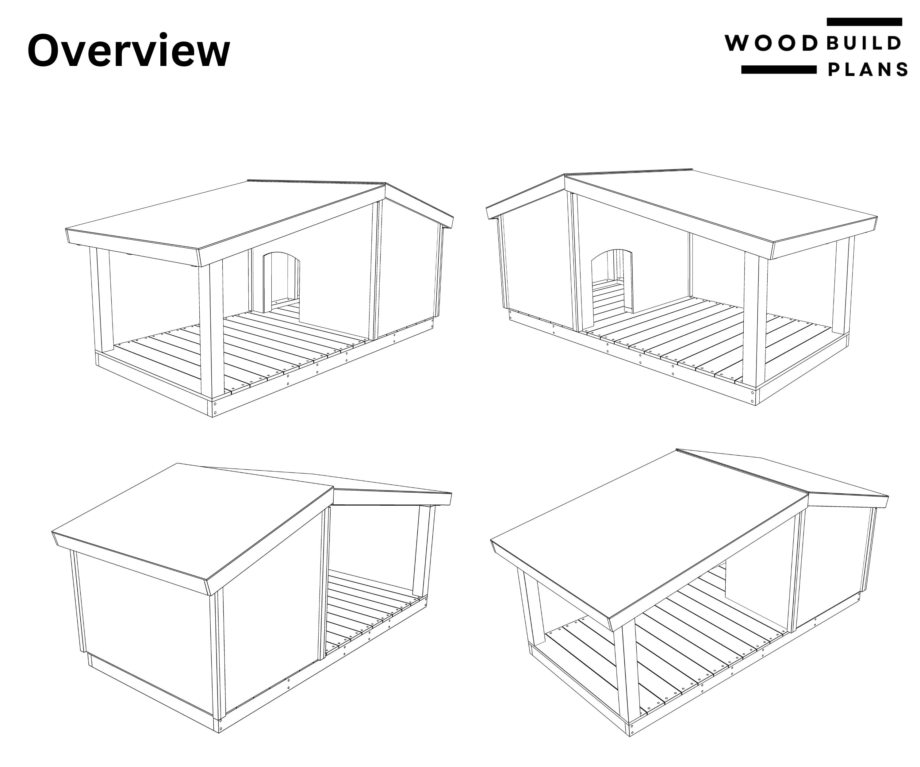 PDF Download, DIY Dog House Plans, Luxury Doghouse Building Guide, Step ...