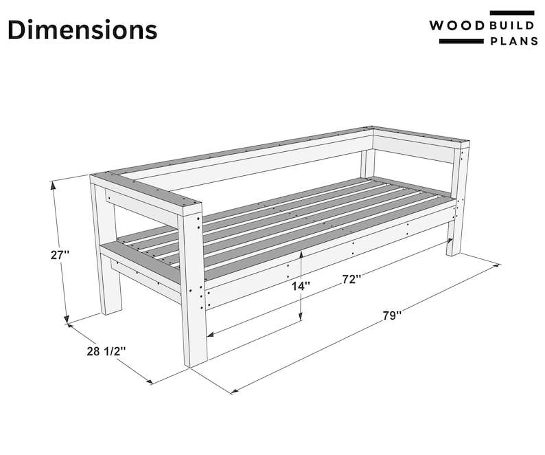 DIY Wooden Bench Build Plan – Beginner Indoor Bench (digital PDF) - Etsy