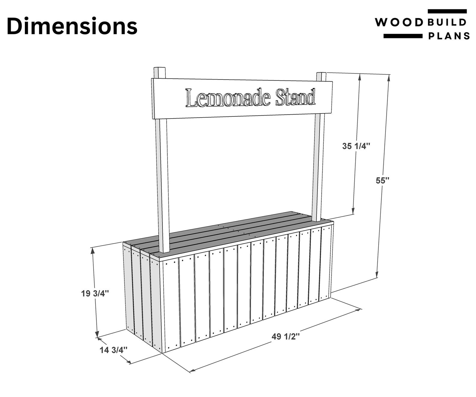 DIY Lemonade Stand Plan: Collapsible Drink Cart Woodworking Guide (PDF ...