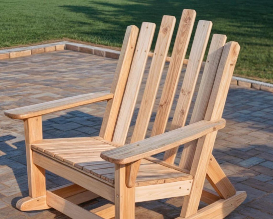 DIY Adirondack Rocker Chair Build Plan (digital Download) - Etsy