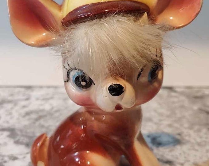 Vintage Kitsch Anthropomorphic Deer Figurine - Etsy